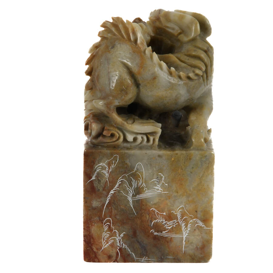 Carved Soapstone Dragon Figurine | Replacements, Ltd.