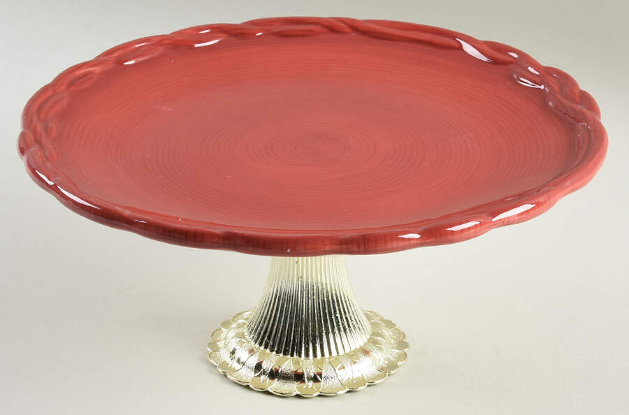 Octavia Hill (Solid Red) Cake Stand with 4
