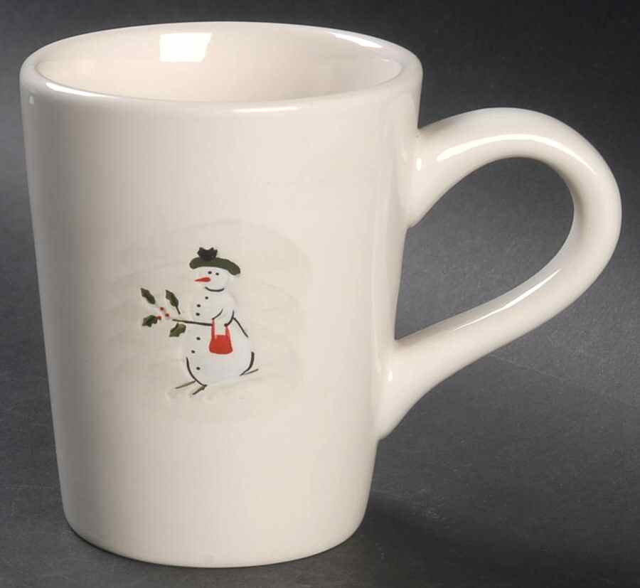Williams Sonoma Snowman Mugs