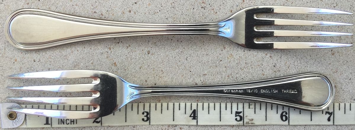 English Thread (Stainless) Fork by Strachan | Replacements, Ltd.